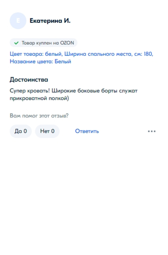 Отзывы покупателей о кровати Мадрид Dekonte